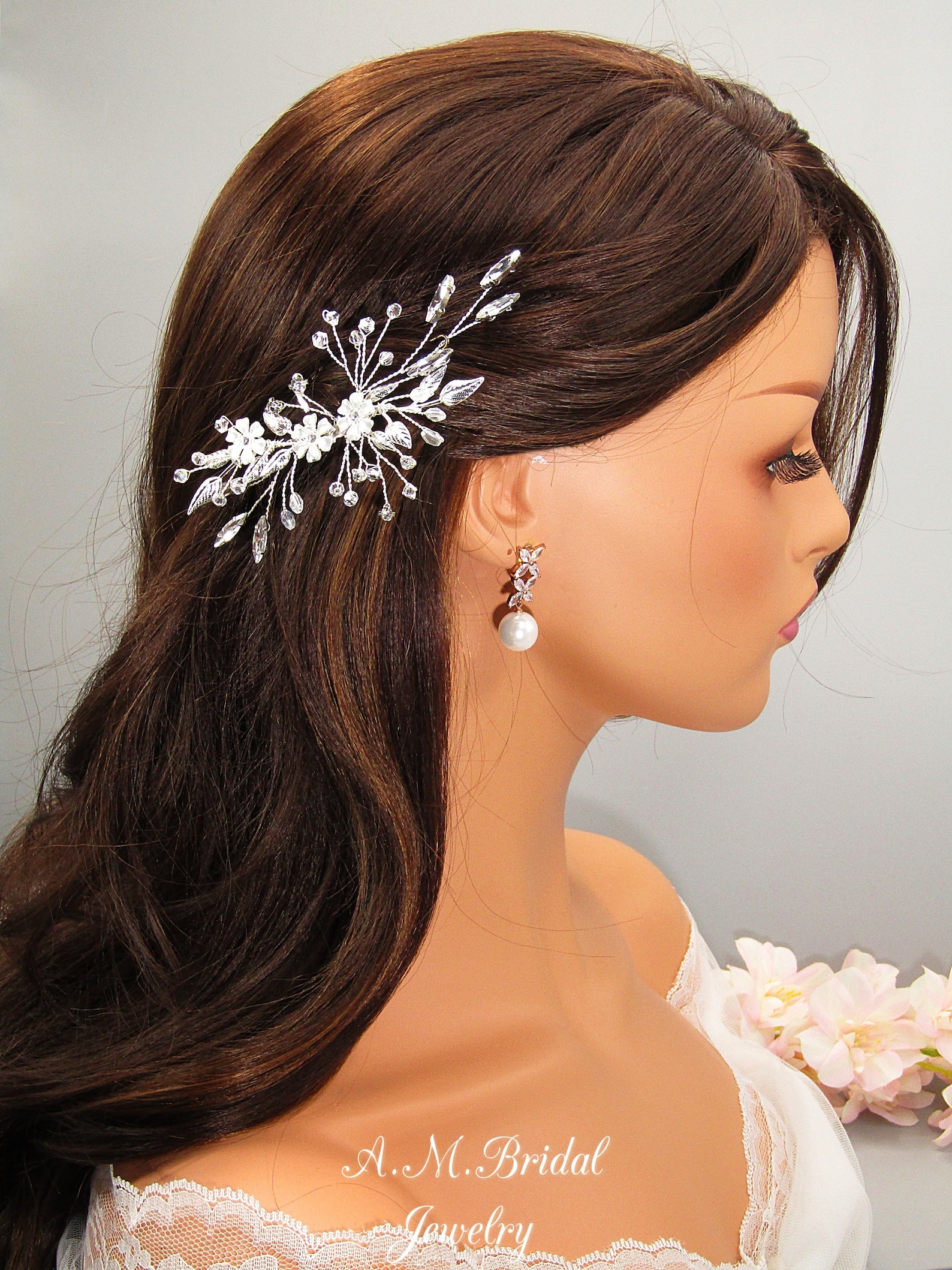 Wedding Headpiece Crystal Hair Comb Bridal Hair Accessory | Etsy