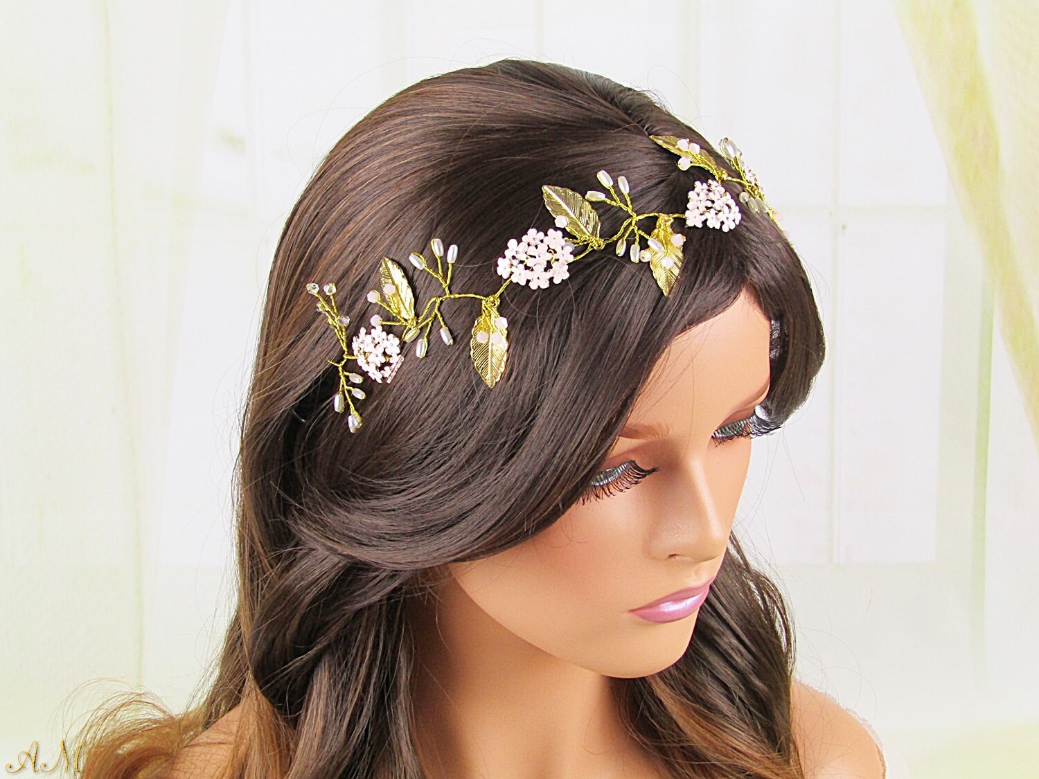 Blush Flower Headband Floral Crown Floral Headband Pink Flower - Etsy UK