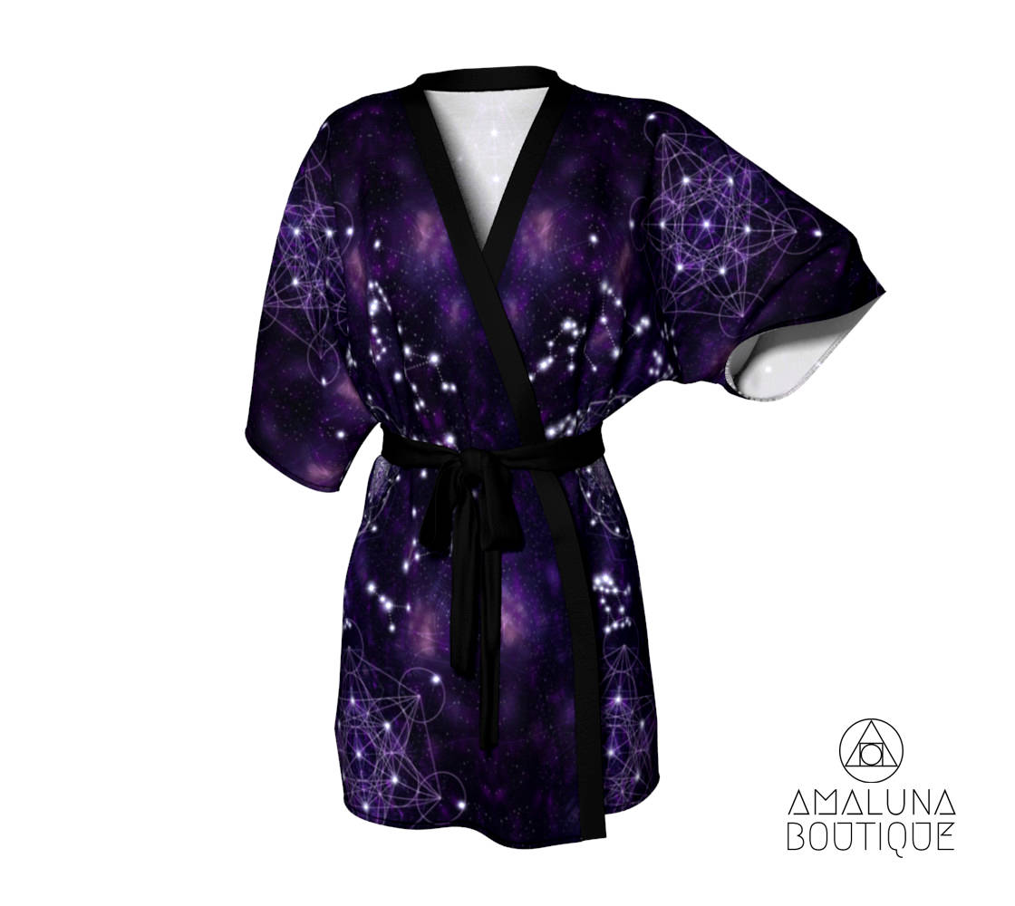 Constellations Kimono Robe Sacred Geometry Gift for Her - Etsy