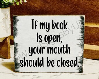 Small Read Book Sign - Etsy