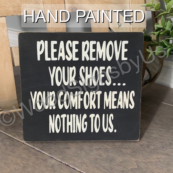 No Shoes Funny Sign - Etsy