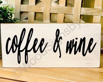 Coffee and Wine Bar Sign | Etsy