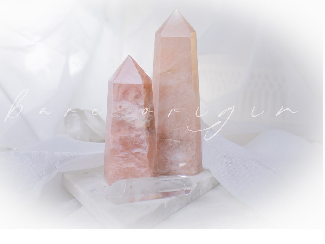 Pink Amphibole Rare Angel Phantom Quartz Tower Point Polished/aaa High ...