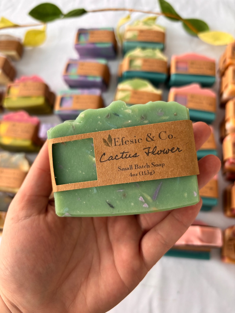 Cactus Flower | Small Batch Cold Process Soap | Organic Oils + Eco ...