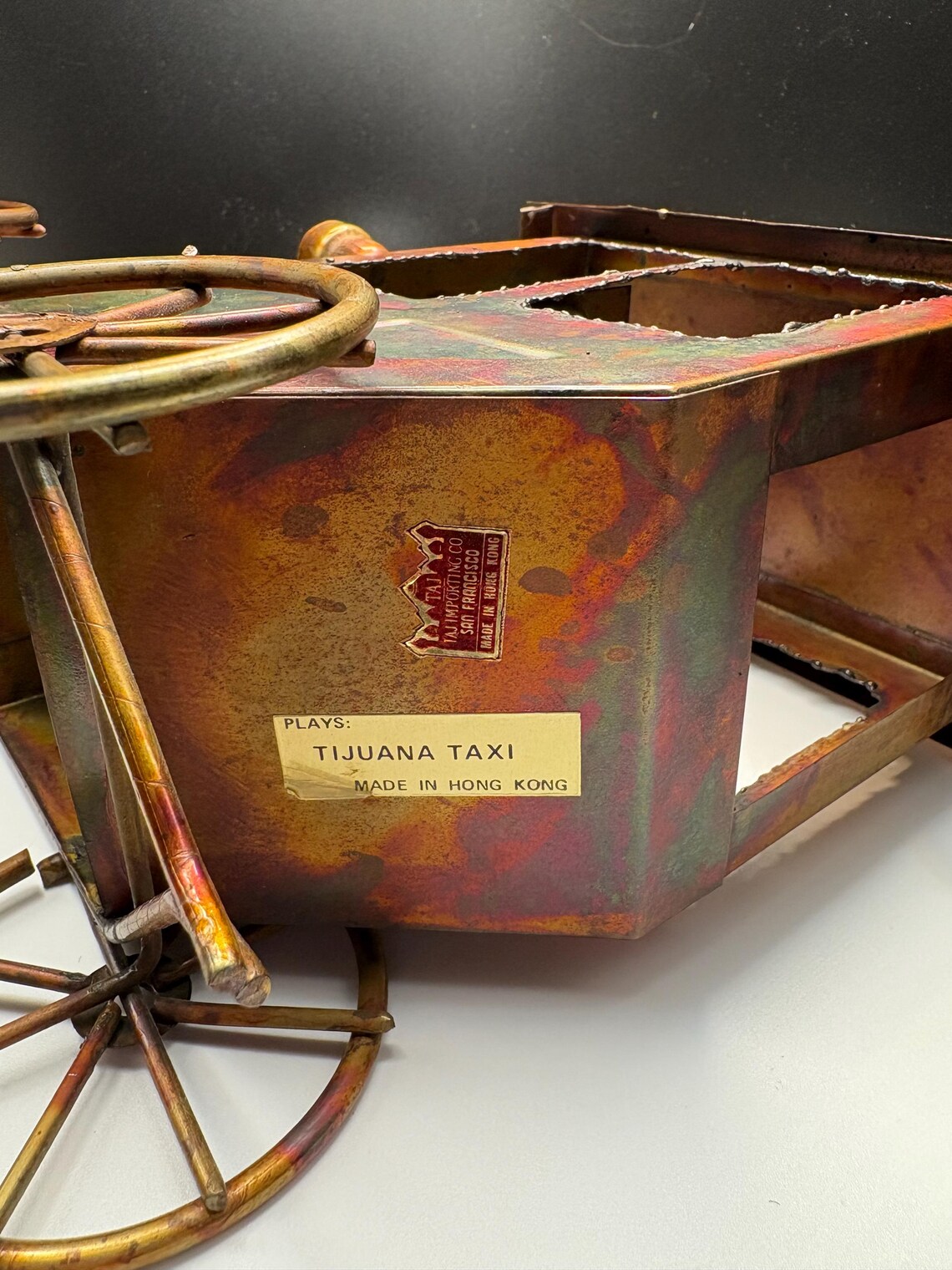 Vintage Metal Model-t - Animated Music Box Plays “tijuana Taxi” - Etsy