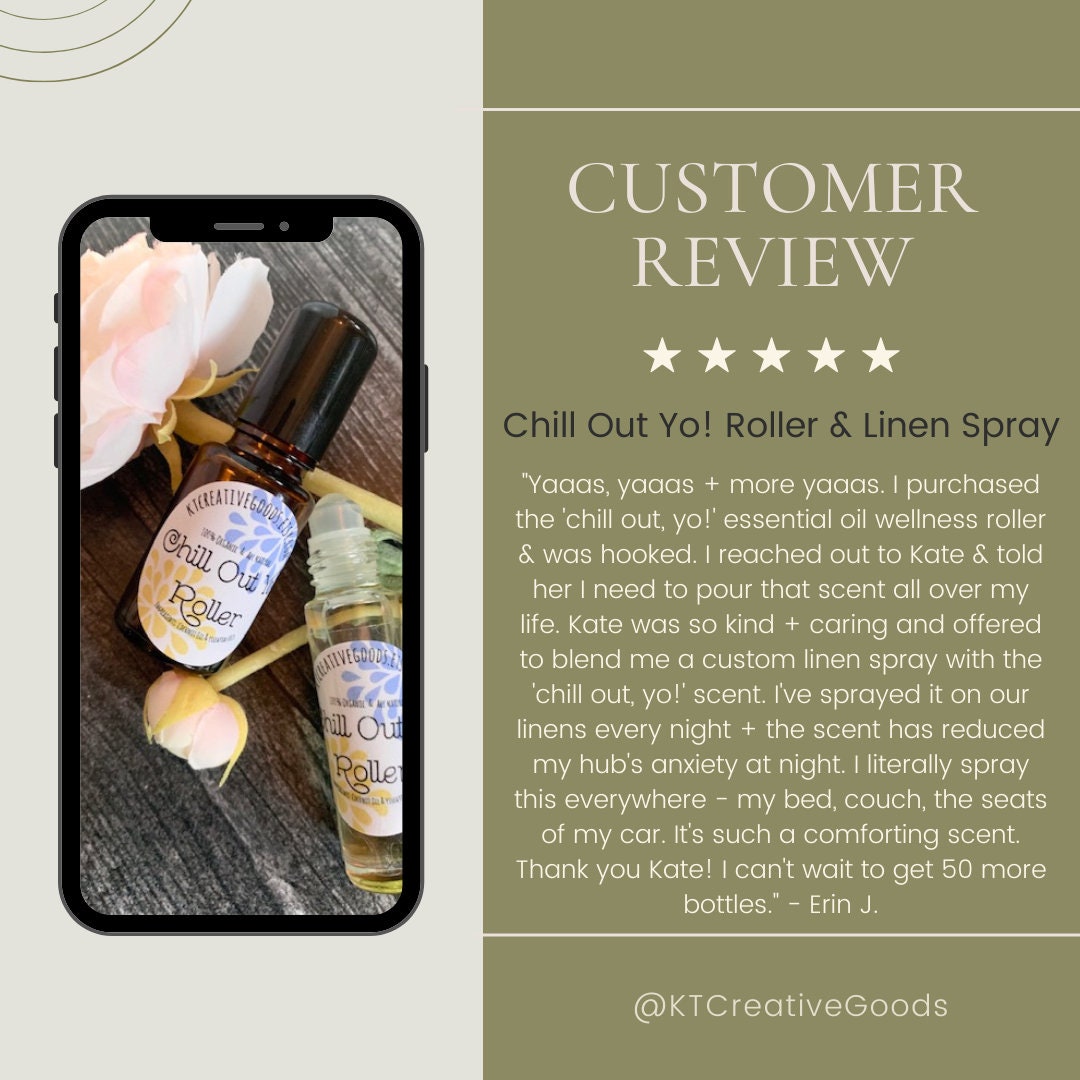 Chill Out Yo! Roller/relaxing Oil Roller Blend/stress Relief Roller ...