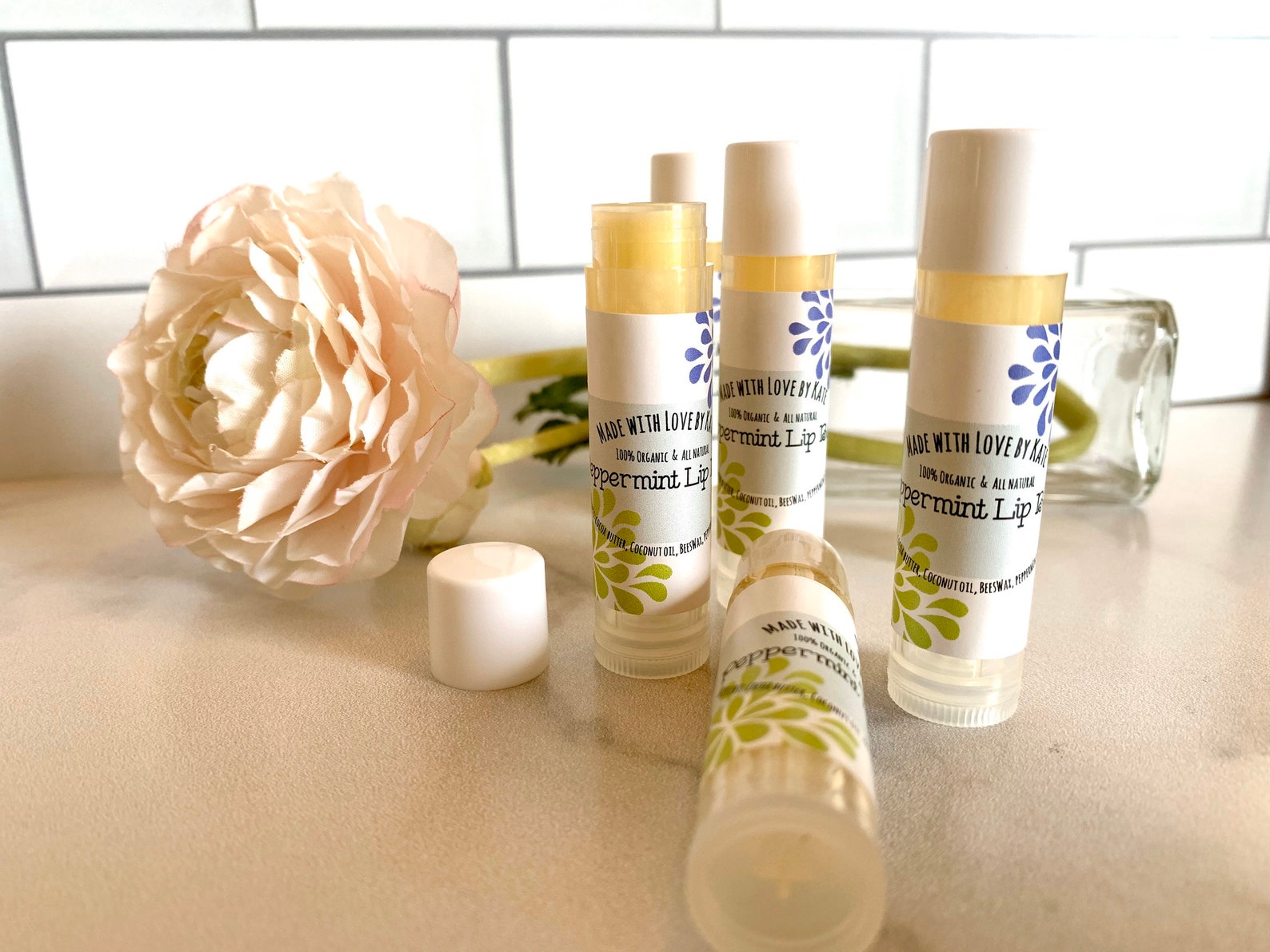 Perfectly Peppermint Lip Balm/chap Stick/all Natural Lip - Etsy