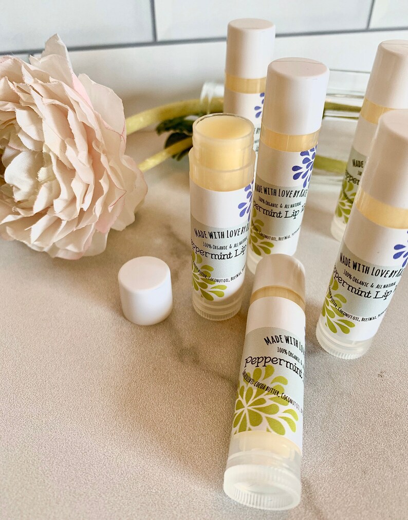 Perfectly Peppermint Lip Balm/chap Stick/all Natural Lip - Etsy