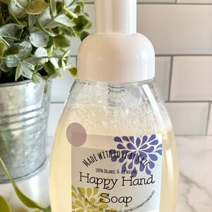The Happy Hand Soap/all Natural Soap/gentle Foaming Hand Soap ...