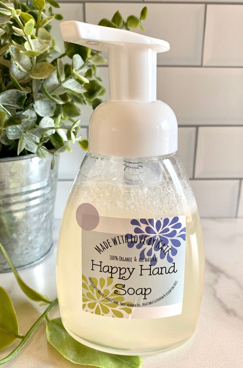 The Happy Hand Soap/all Natural Soap/gentle Foaming Hand | Etsy