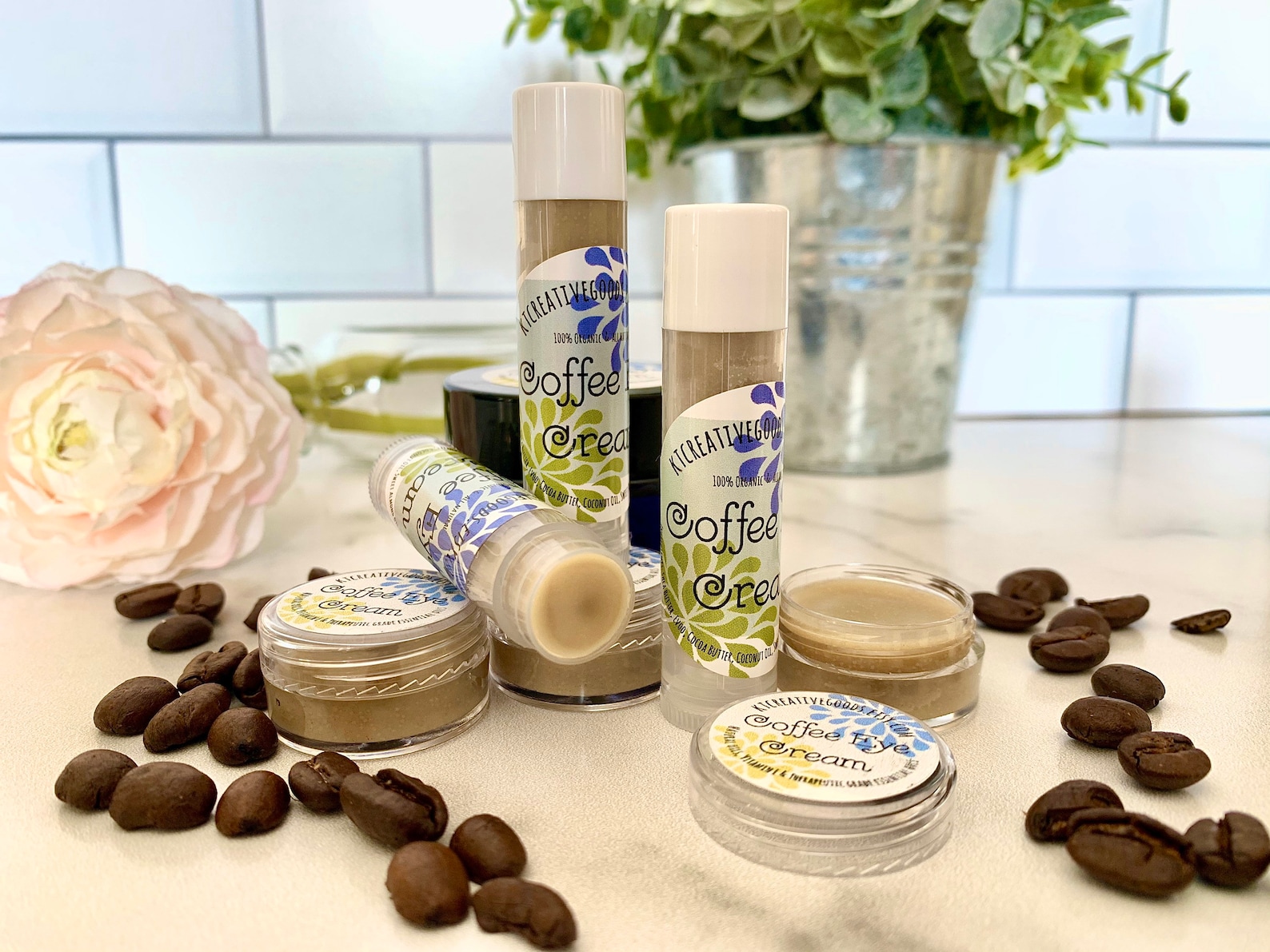 Coffee Eye Cream/coffee Infused Eye Stick/essential Oil Eye Cream ...