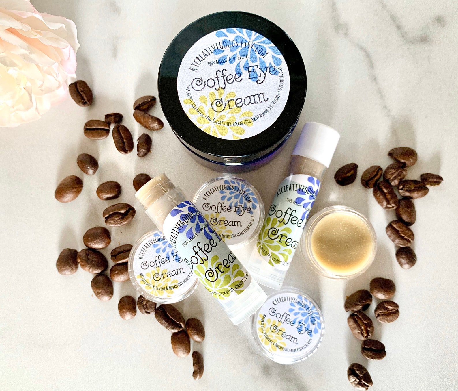 Coffee Eye Cream/coffee Infused Eye Stick/essential Oil Eye Cream ...