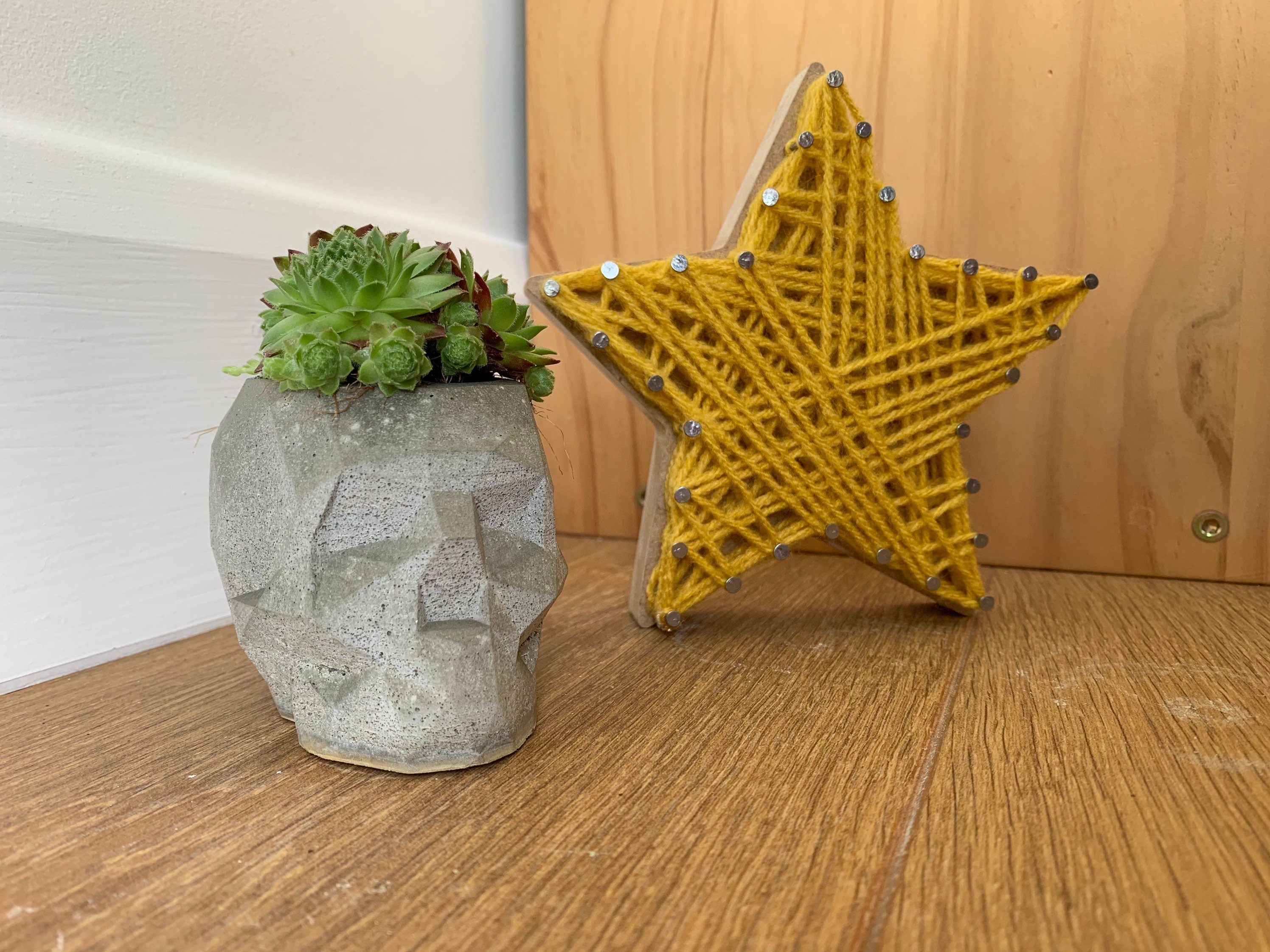Mustard Yellow String Art Freestanding Star - Etsy
