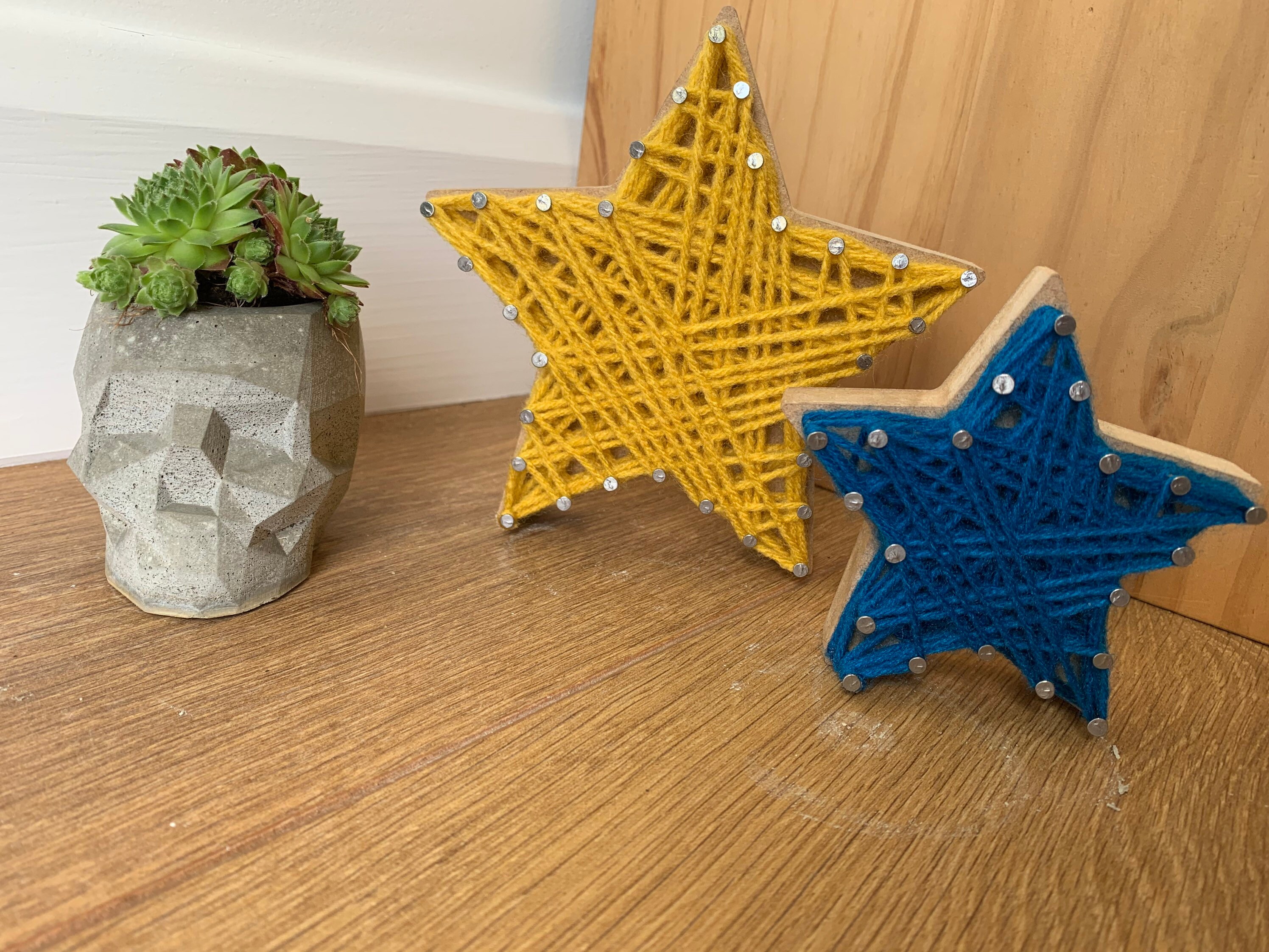 Mustard Yellow String Art Freestanding Star - Etsy