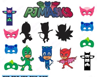 Pj masks svg | Etsy