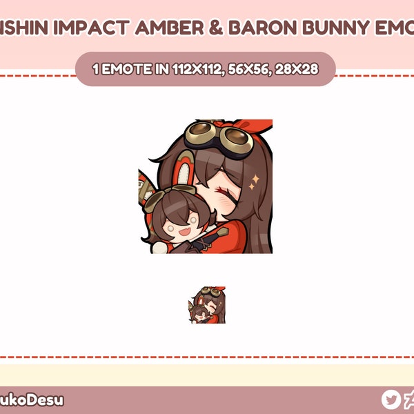 Genshin Amber Emotes - Etsy
