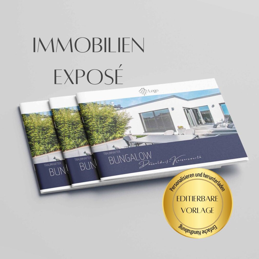Real Estate Agent Exposé Template - Digital Product/template Link ...
