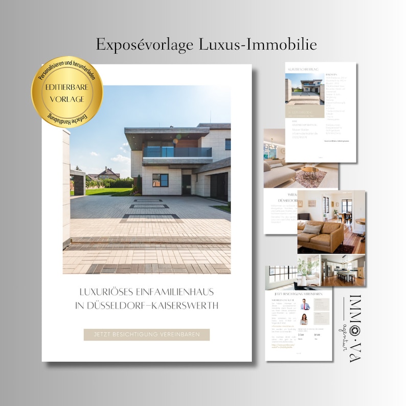 Package: Exposé and Acquisition Brochure as Canva Templates for Real ...