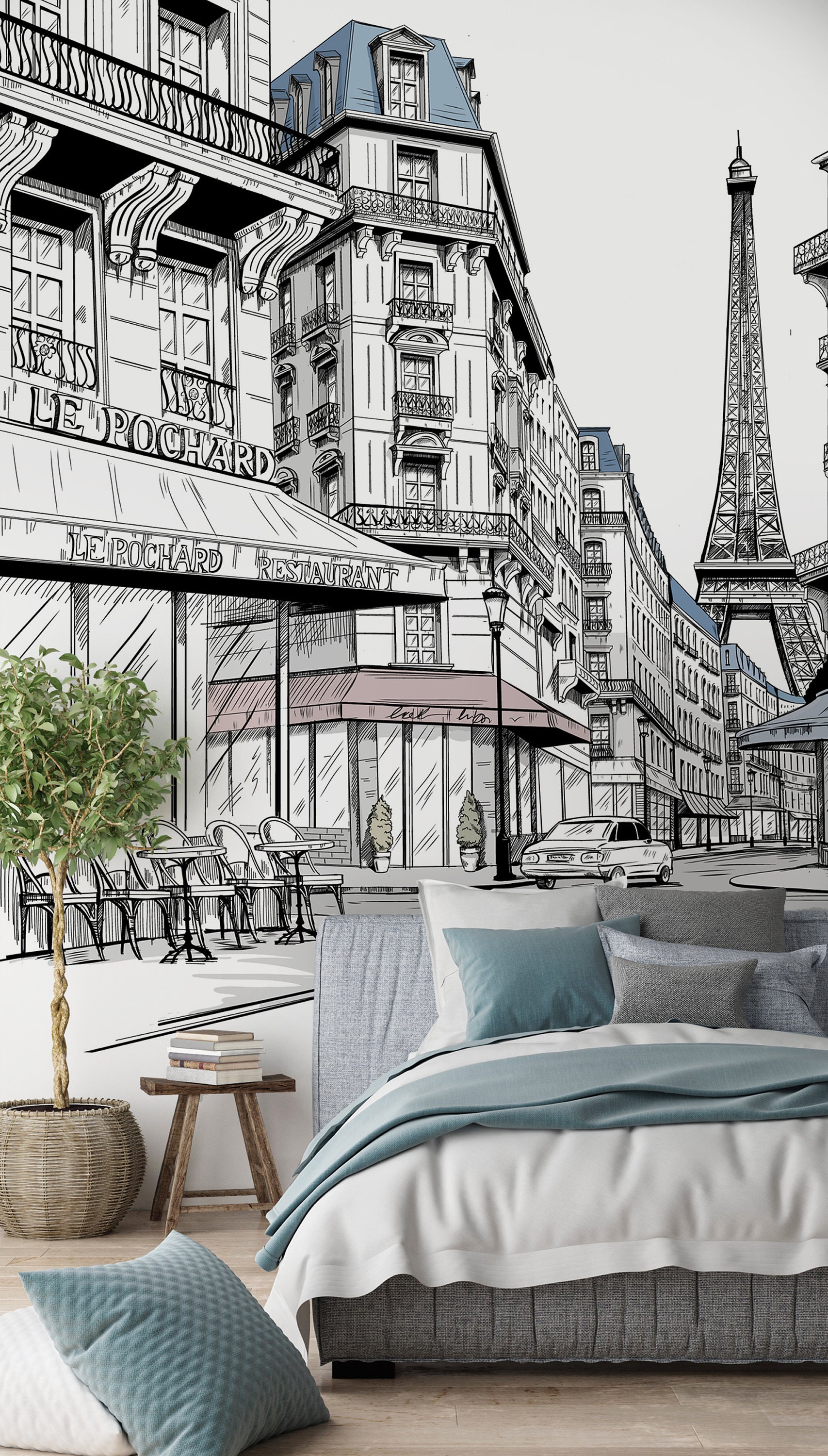 Paris Drawing Wallpaper