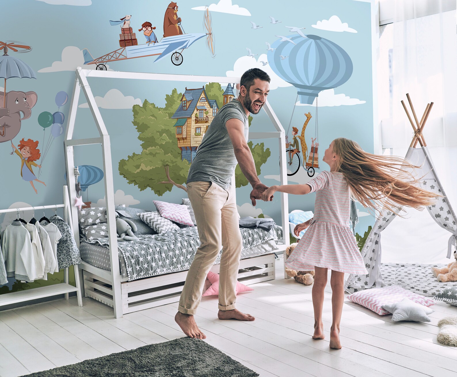 Child Mural of a Forest Tree Children's Mural and | Etsy