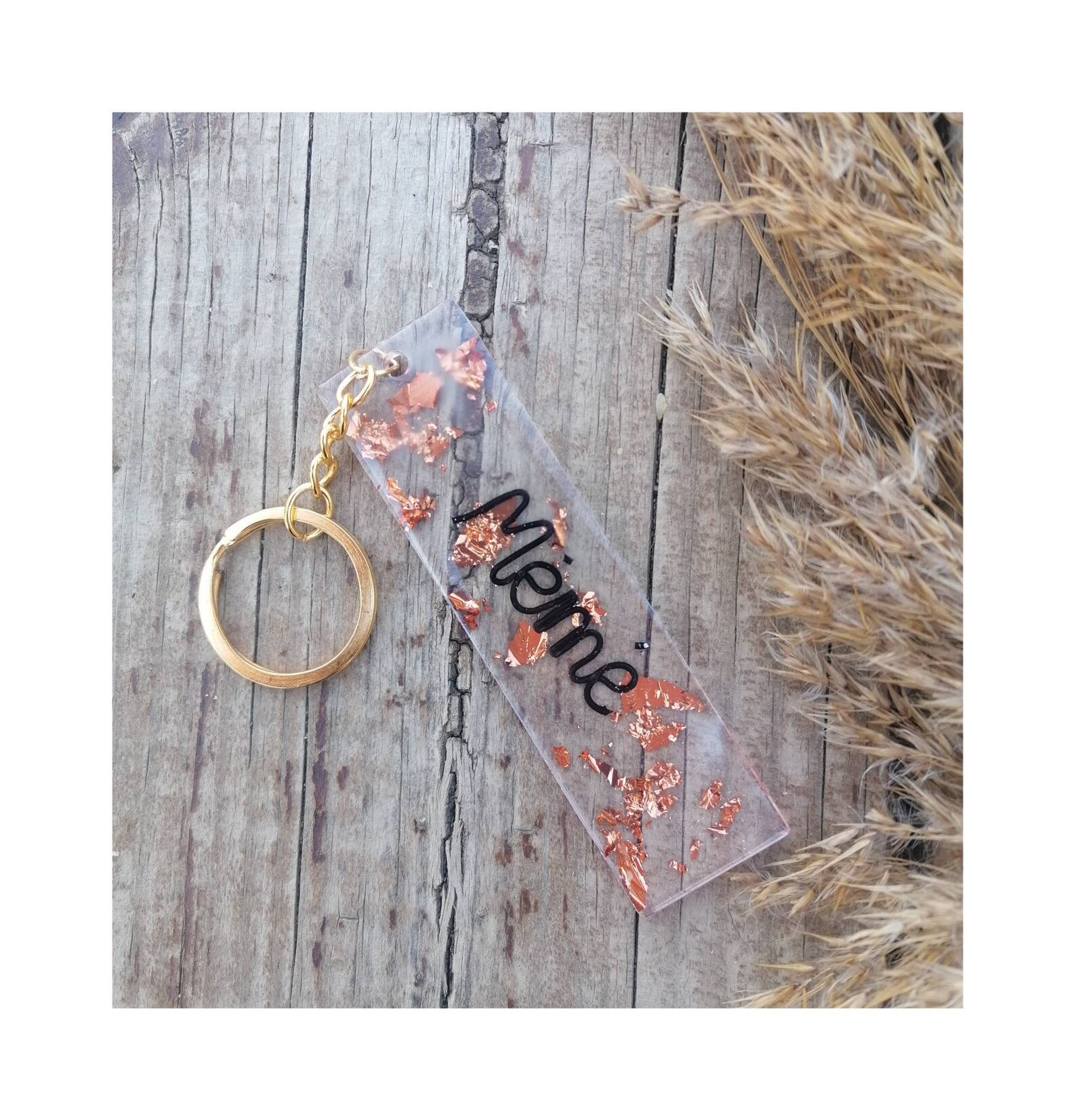Personalized Epoxy Resin Keyring. Gift Idea, Mistress, Nanny. Father's ...