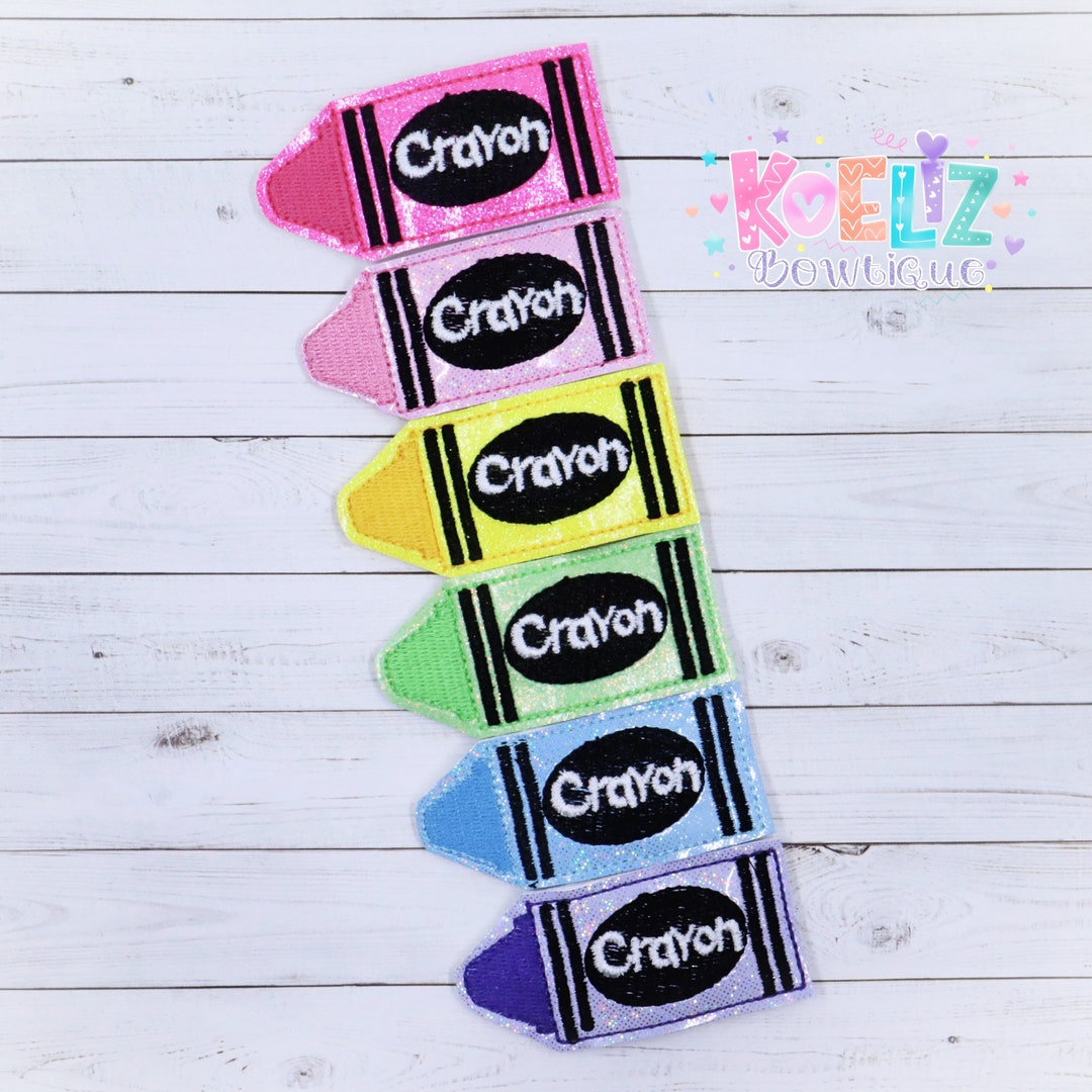 School Crayons Hair Clips for Back to School, Snap Clips for Girls ...