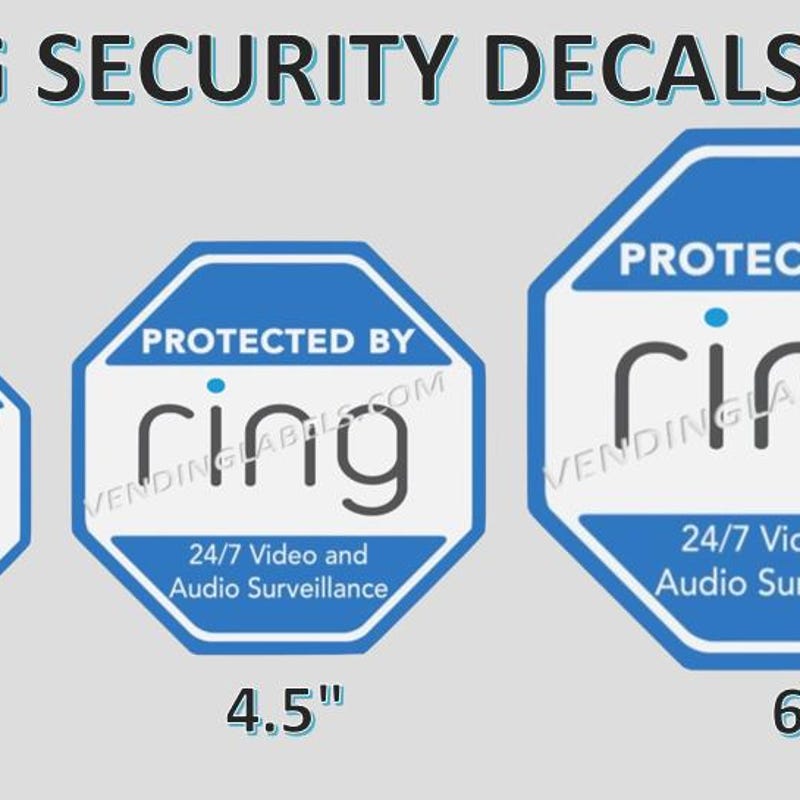 Ring Security Sign - Etsy