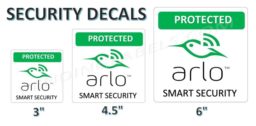 Arlo Decal Sticker Security Camera Door Window Decal UV Resistant - Etsy