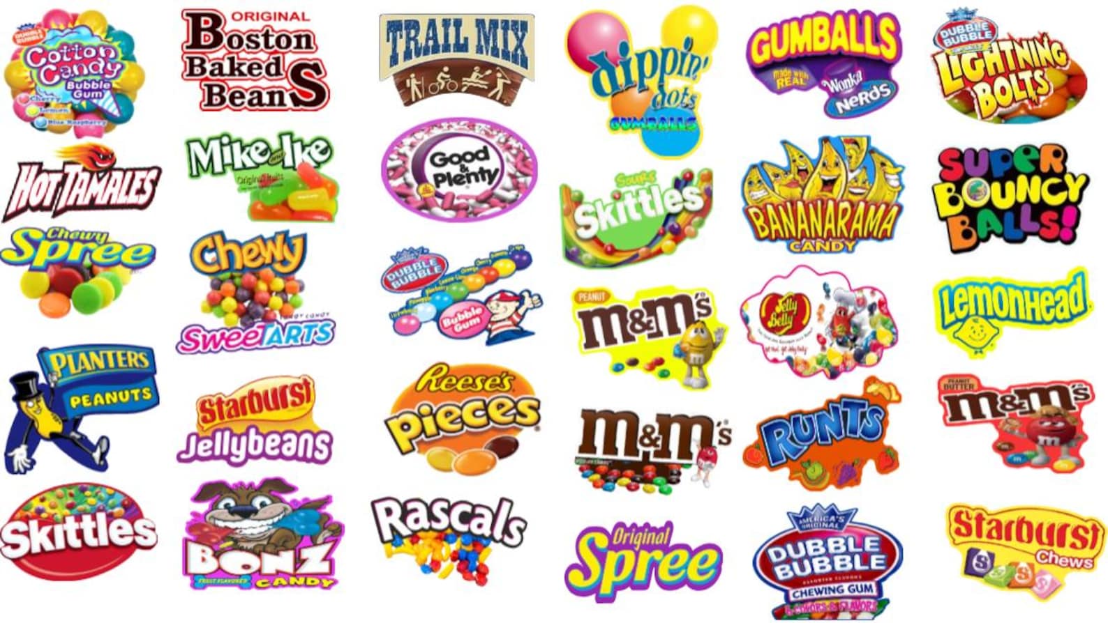 Die Cut Candy Gumball Vending Machine Label Sticker Single Triple Bulk ...