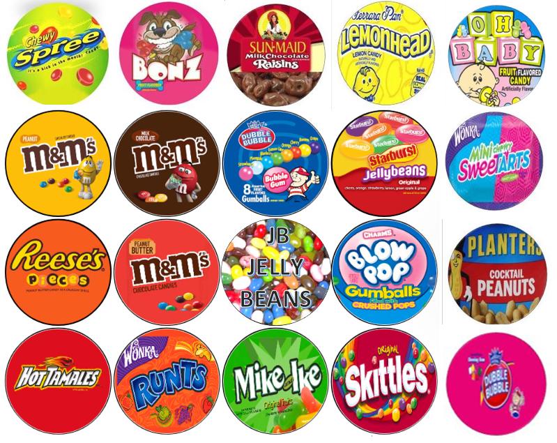 Candy Gumball VENDING MACHINE STICKERS Labels Decal - 2" Round - Etsy