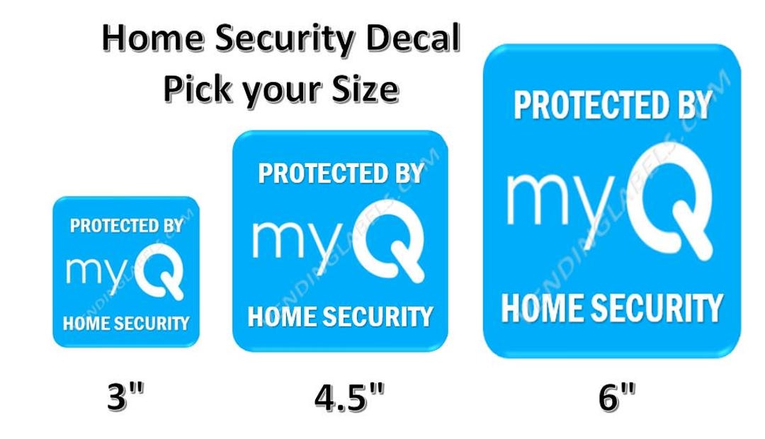 Myq Decal Sticker Security Camera Door Window Decal UV Resistant - Etsy