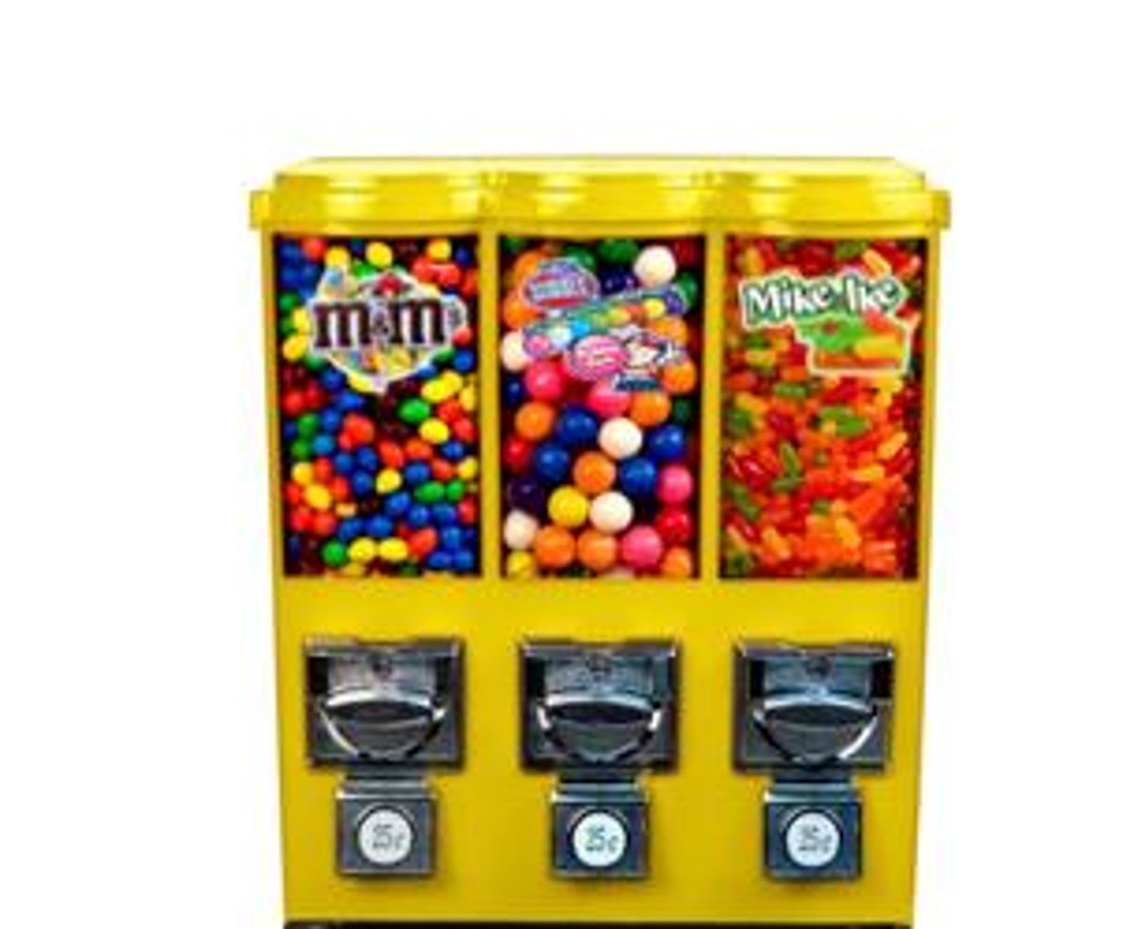 Die Cut Candy Gumball Vending Machine Label Sticker Single Triple Bulk ...