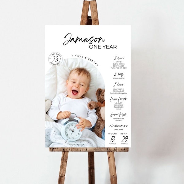 One Year Poster - Etsy