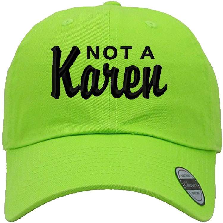 Not A Karen Embroidered Polo Style Dad Hat Black Lives - Etsy