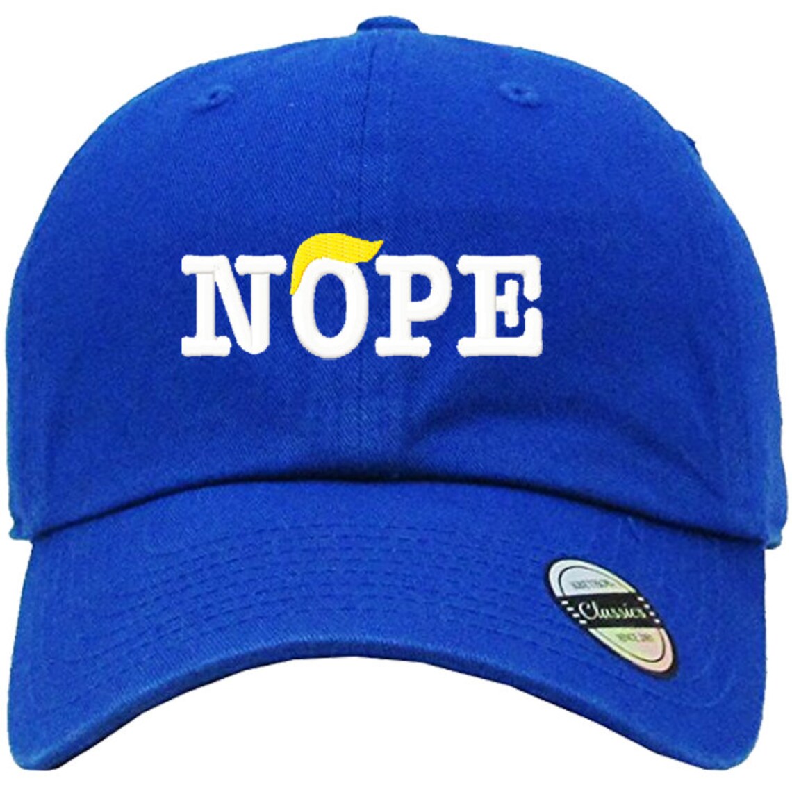 Nope Trump Hair Embroidered Polo Style Baseball Hat Dad Hat - Etsy