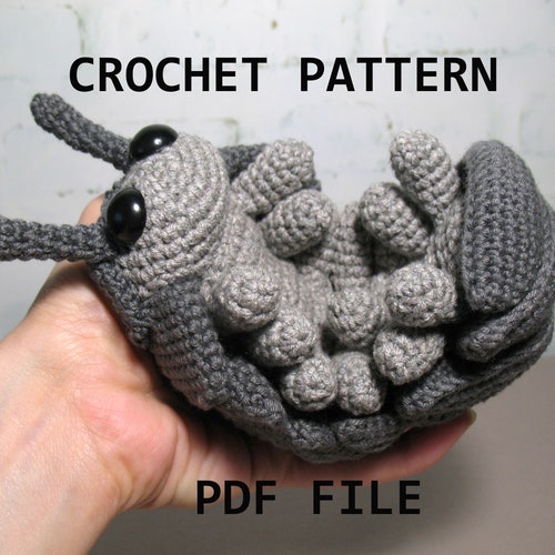 PDF Crochet Pattern Amigurumi Roly Poly Pill Bug - Etsy