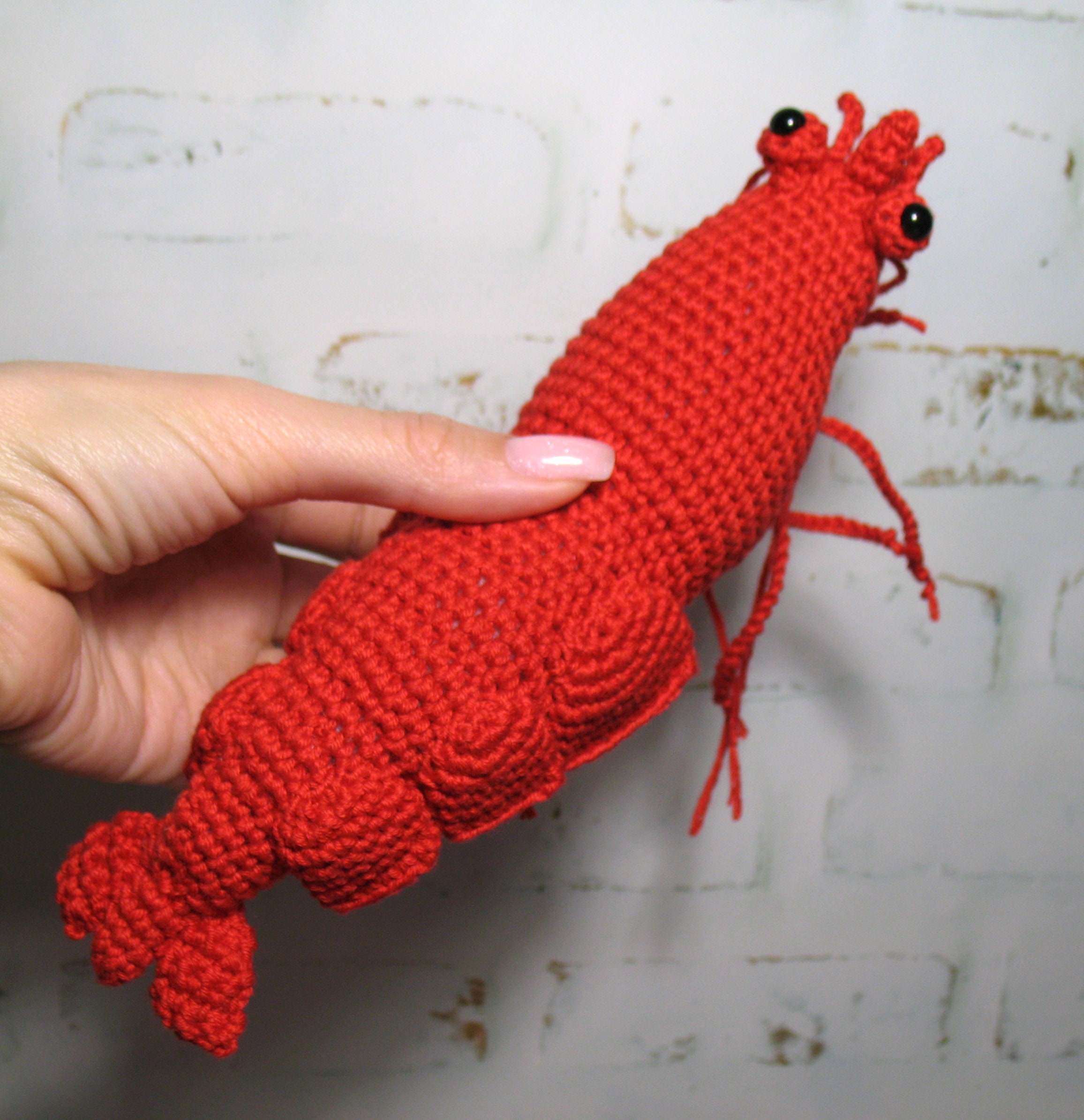Crochet Lifelike Shrimp Prawn Pattern PDF File in English - Etsy