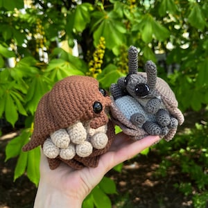 Plush Roly Poly Pill Bug Crochet Pattern: Amigurumi Isopod (PDF Pattern ...