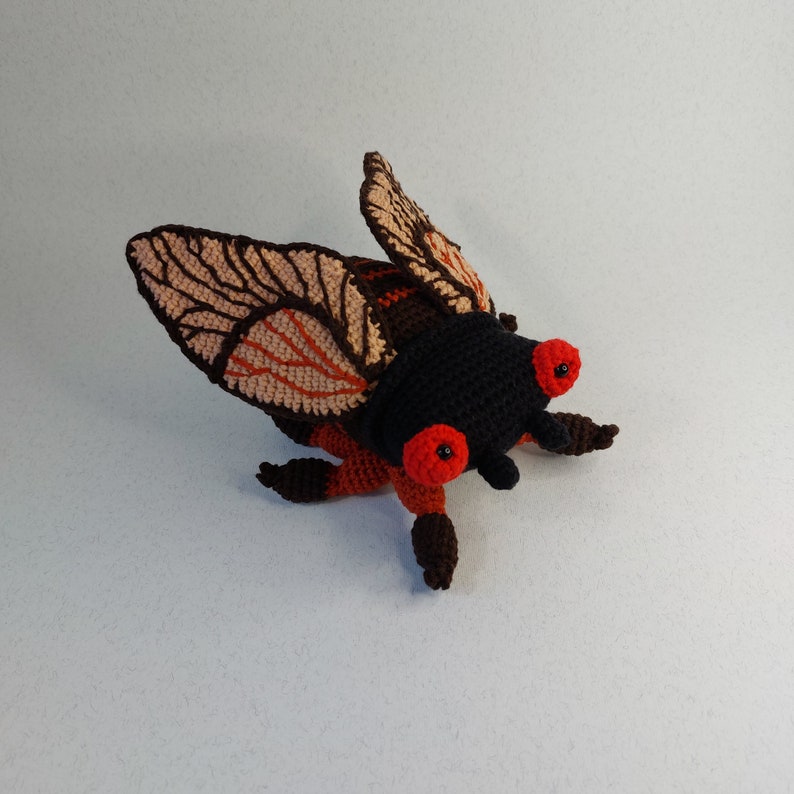 Cicada Crochet Pattern Cicada Amigurumi Tutorial Cicada Toy Etsy