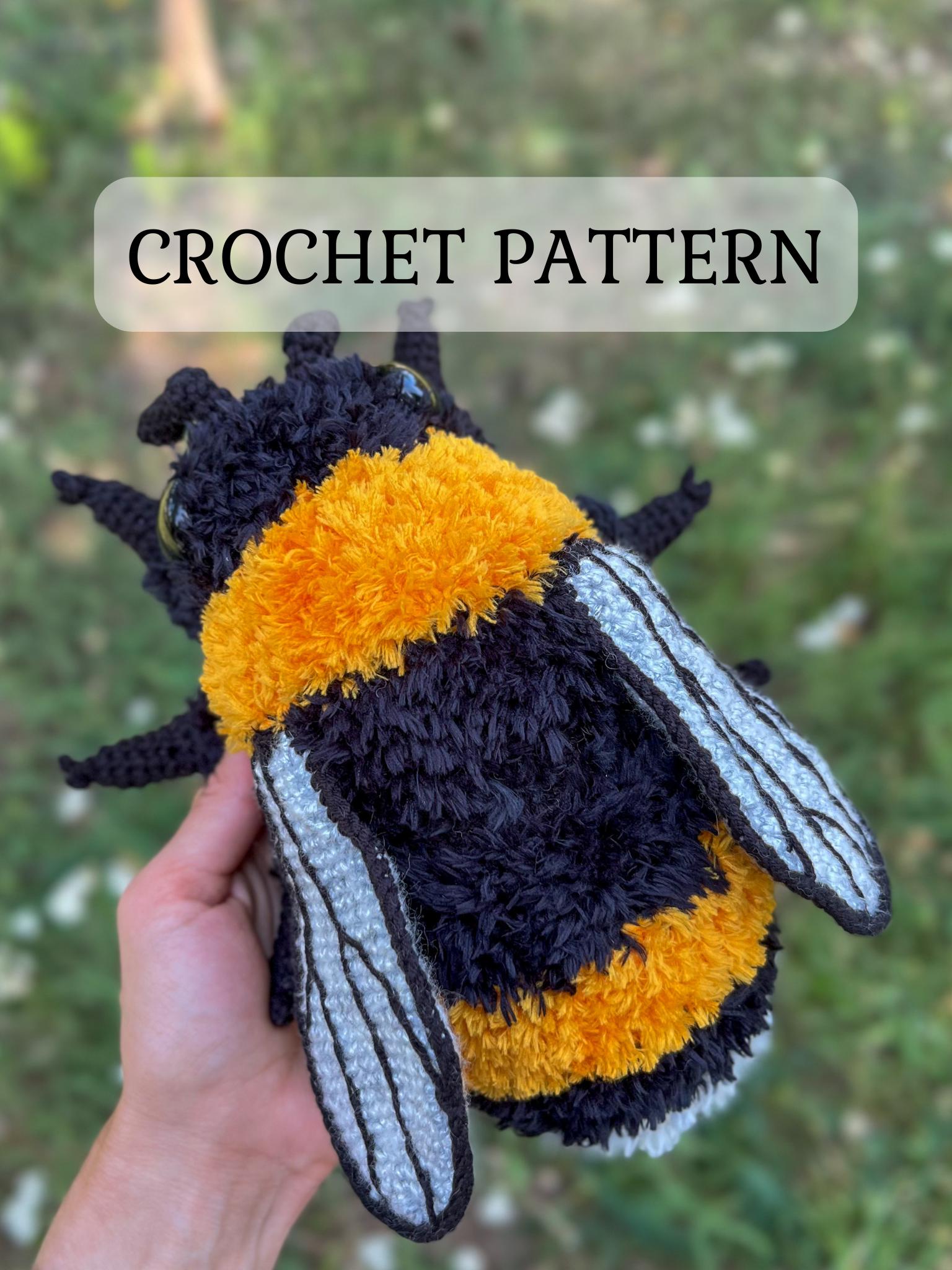 Fuzzy Bumblebee Crochet Pattern, PDF in English - Etsy