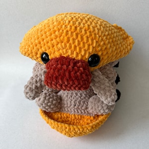 Rubber Ducky Isopod Plush Roly Poly Pill Bug Crocheted Toy - Etsy