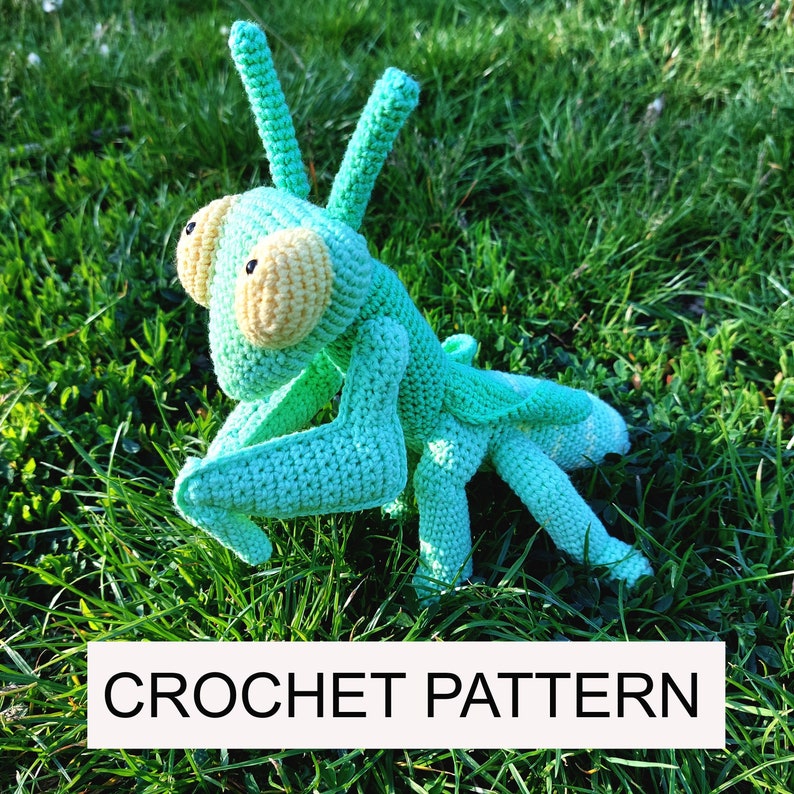 Praying Mantis Crochet Pattern Amigurumi Mantis PDF File in | Etsy