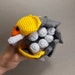 For Custom Order, Rubber Ducky Isopod, Amigurumi Toy, Crocheted Roly ...