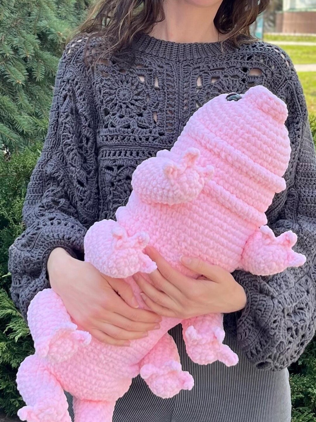 Tardigrade Crocheted Plushie, Huge Water Bear Toy - Etsy