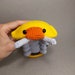 For Custom Order, Rubber Ducky Isopod, Amigurumi Toy, Crocheted Roly ...