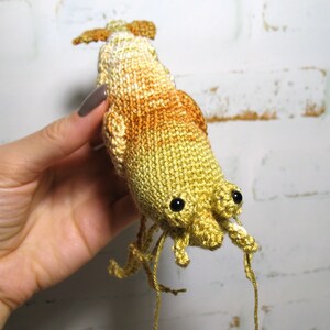 Crochet Lifelike Shrimp Prawn Pattern PDF File in English - Etsy