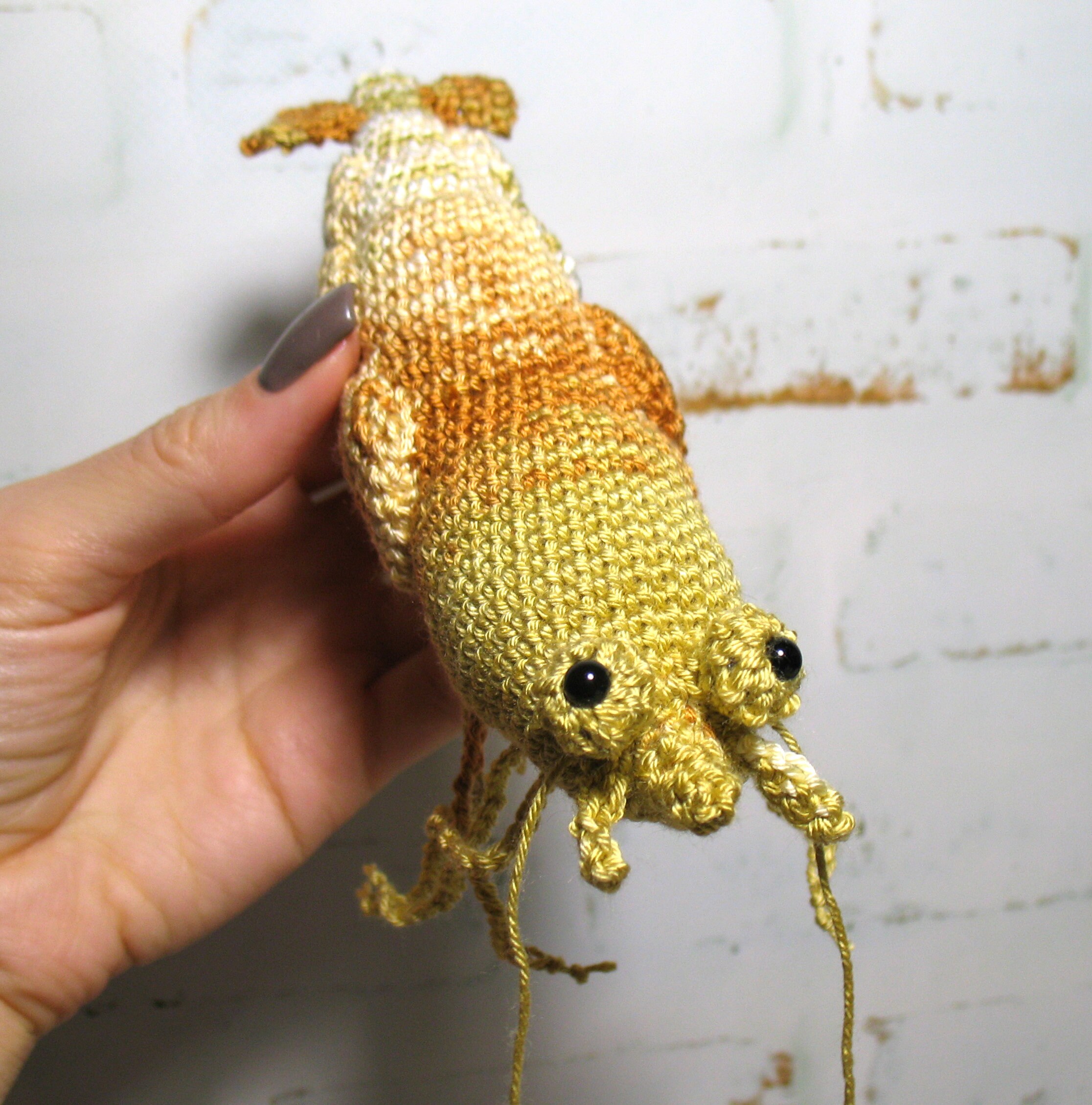 Crochet Lifelike Shrimp Prawn Pattern PDF File in English - Etsy Australia