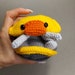 For Custom Order, Rubber Ducky Isopod, Amigurumi Toy, Crocheted Roly ...