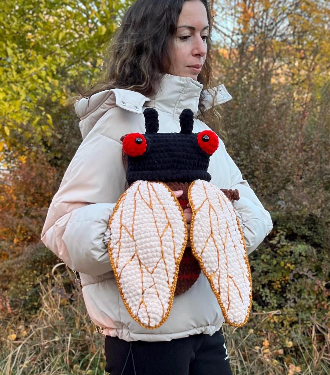 Cicada Crocheted Plush, Large Cicada Toy - Etsy