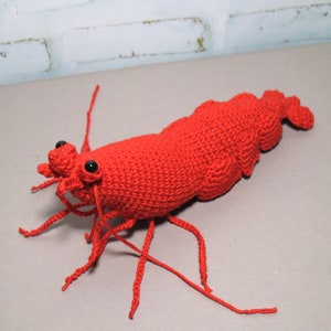 Crochet Lifelike Shrimp Prawn Pattern PDF File in English - Etsy